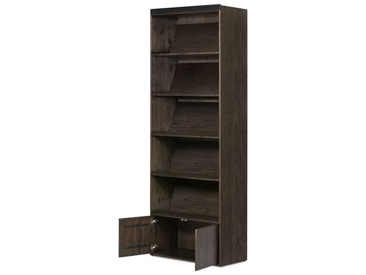 Four Hands Haiden Dark Charcoal / Black Iron Bookcase | FS105184002