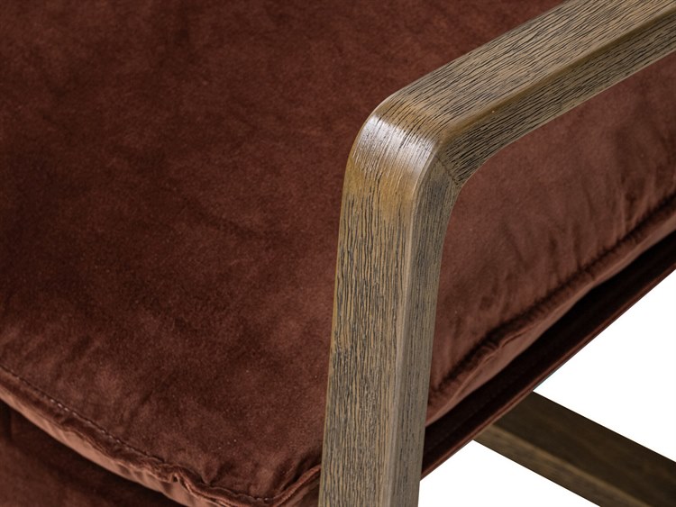 Four Hands Berman Ace Surrey Auburn Velvet Accent Chair | FS105583044