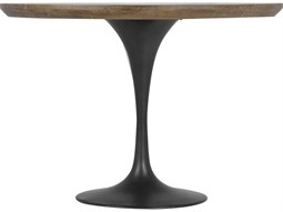 Four Hands Magnolia Round Wood Whitewash Dining Table | FSIMGN60R