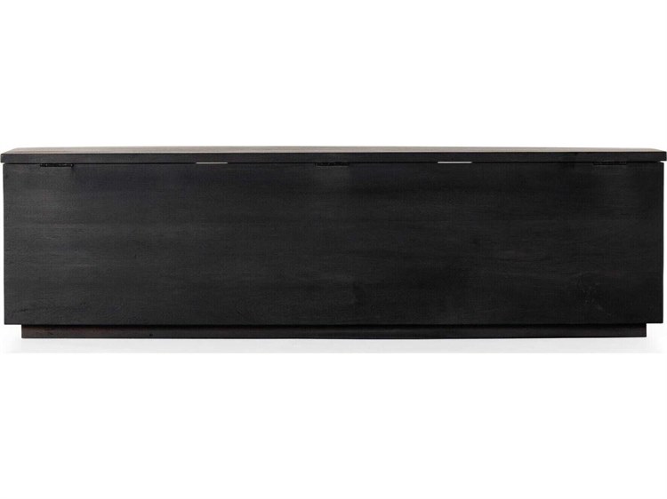 Four Hands Harmon Duncan Flint Black Mango Wood Trunk | FS106459009