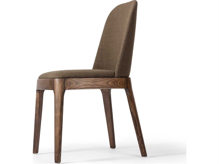 Four Hands Townsend Bryce Solid Wood Green Upholstered Side Dining ...