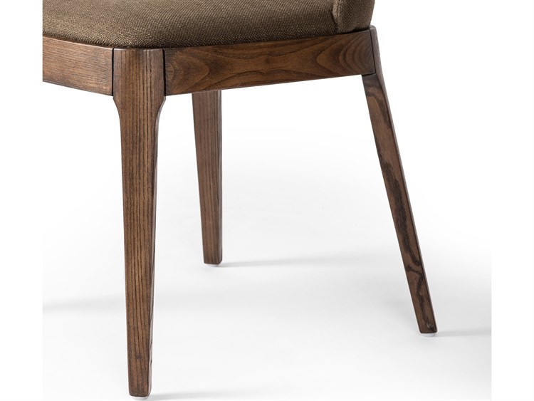 Four Hands Townsend Bryce Solid Wood Green Upholstered Side Dining ...
