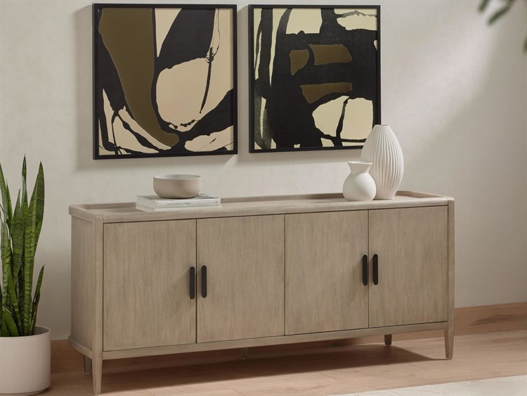 Four Hands Callahan Arlo 75" Mahogany Wood Ash Grey Black Sideboard ...