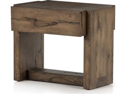 Four Hands Bina Round Wood Natural Reclaimed French Oak Coffee Table ...