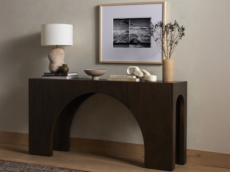 Four Hands Wesson Fausto Rectangular Wood Console Table | FS226801002