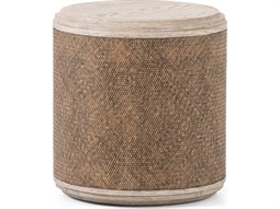 Four Hands Hughes Oak Wood Washed Black Bluestone Game Table | FS243502001