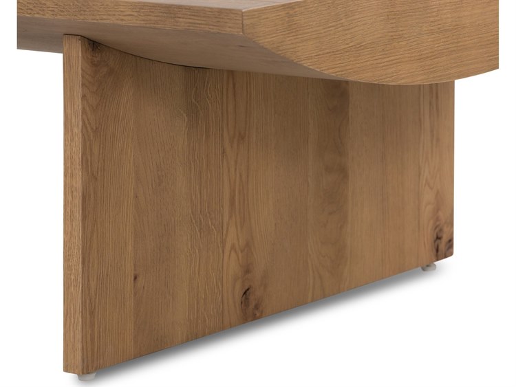 Four Hands Barton Pickford Rectangular Wood Dusted Oak Coffee Table ...