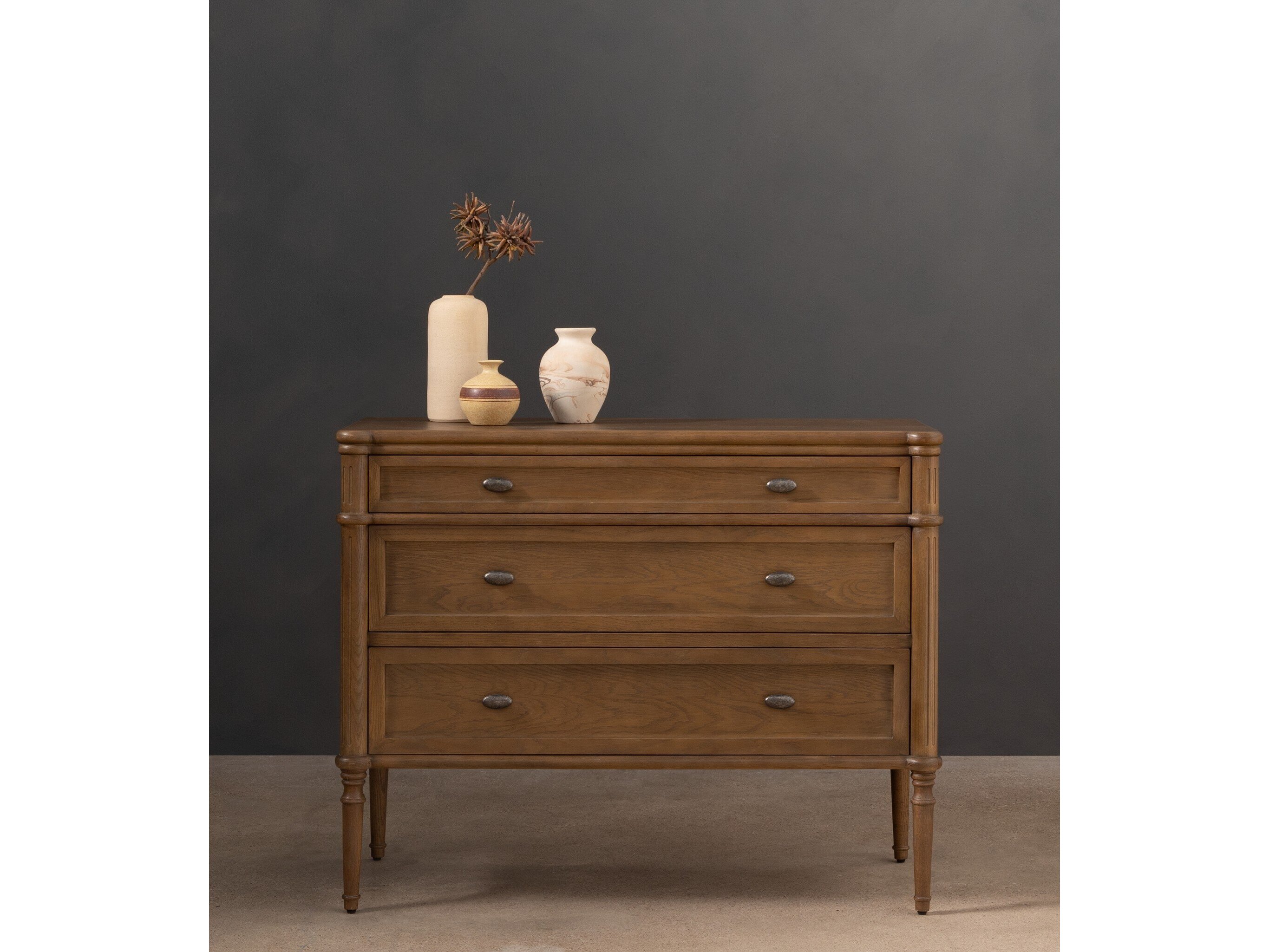Four Hands Collins Toulouse Toasted Oak Wood Chest | FS229768001