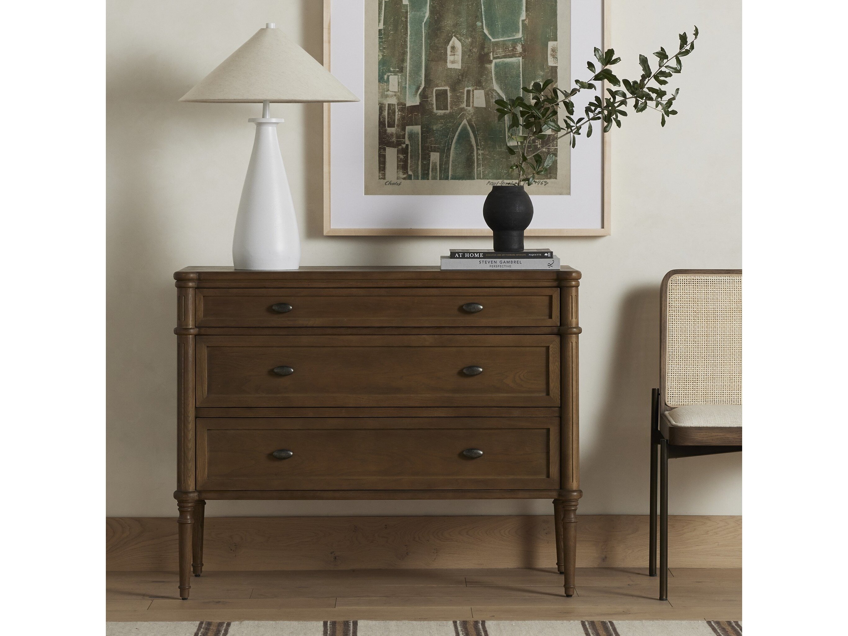 Four Hands Collins Toulouse Toasted Oak Wood Chest | FS229768001
