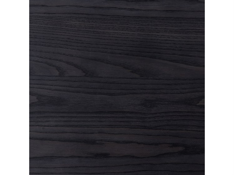 Four Hands Belfast Merla Oval Wood Black Wash Ash Veneer Coffee Table ...