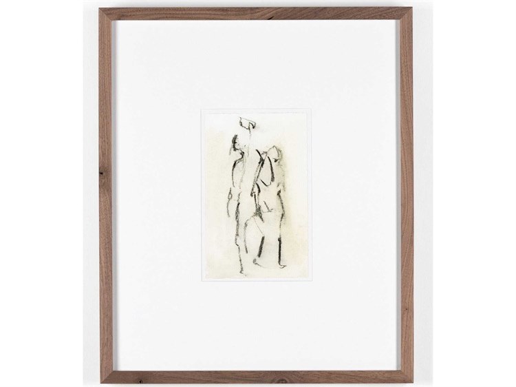 Four Hands Art Studio Figures I by Gold Rush Art Co Rustic Walnut ...