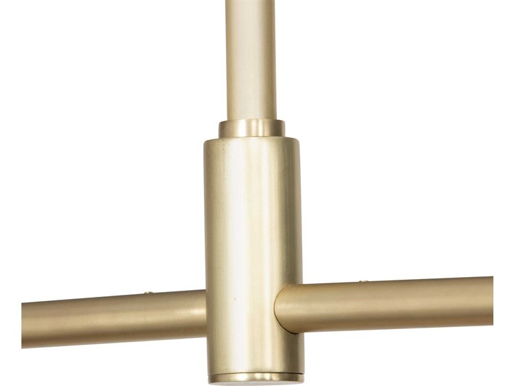 Four Hands Deacon 2-Light Brass LED Empire Linear Island Pendant ...