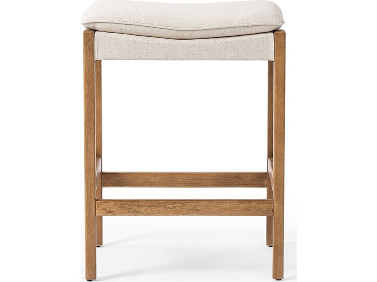 Four Hands Ashford Aya Upholstered Oak Wood Counter Stool | FS238907002