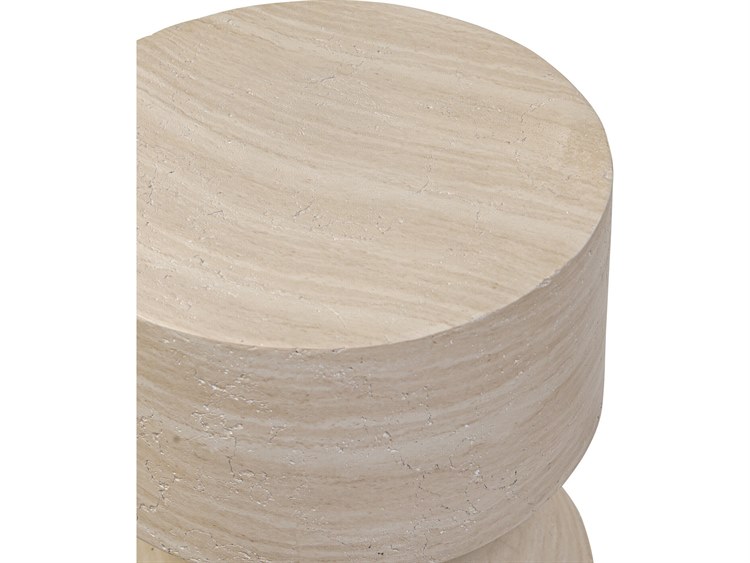 Four Hands Chandler Ara Round Concrete End Table | FS240051003