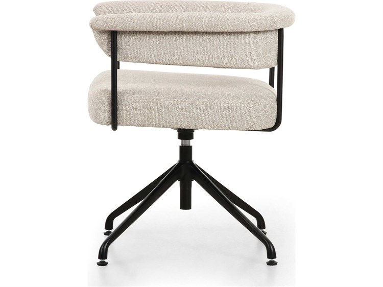 Four Hands Grayson Carrie Beige Upholstered Adjustable Swivel Task ...