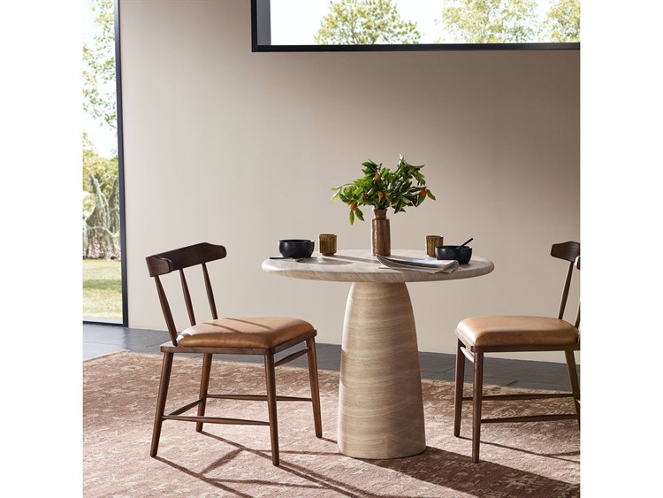 Luxecor Globetrotter Janice Bistro Table-36" - Sand Striae | LXCGLB33381