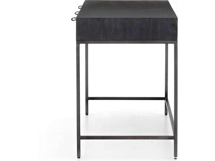 Four Hands Fulton Trey Black Poplar Wood Writing Desk | FSUFUL033A