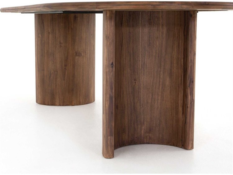 Four Hands Haiden Paden Oval Wood Seasoned Brown Acacia Solid Dining ...