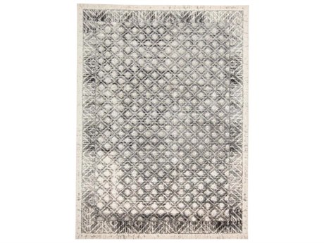 Feizy Rugs Kano Gray / Ivory Rectangular Round Area Rug | FZ3874FGRAYIVORY