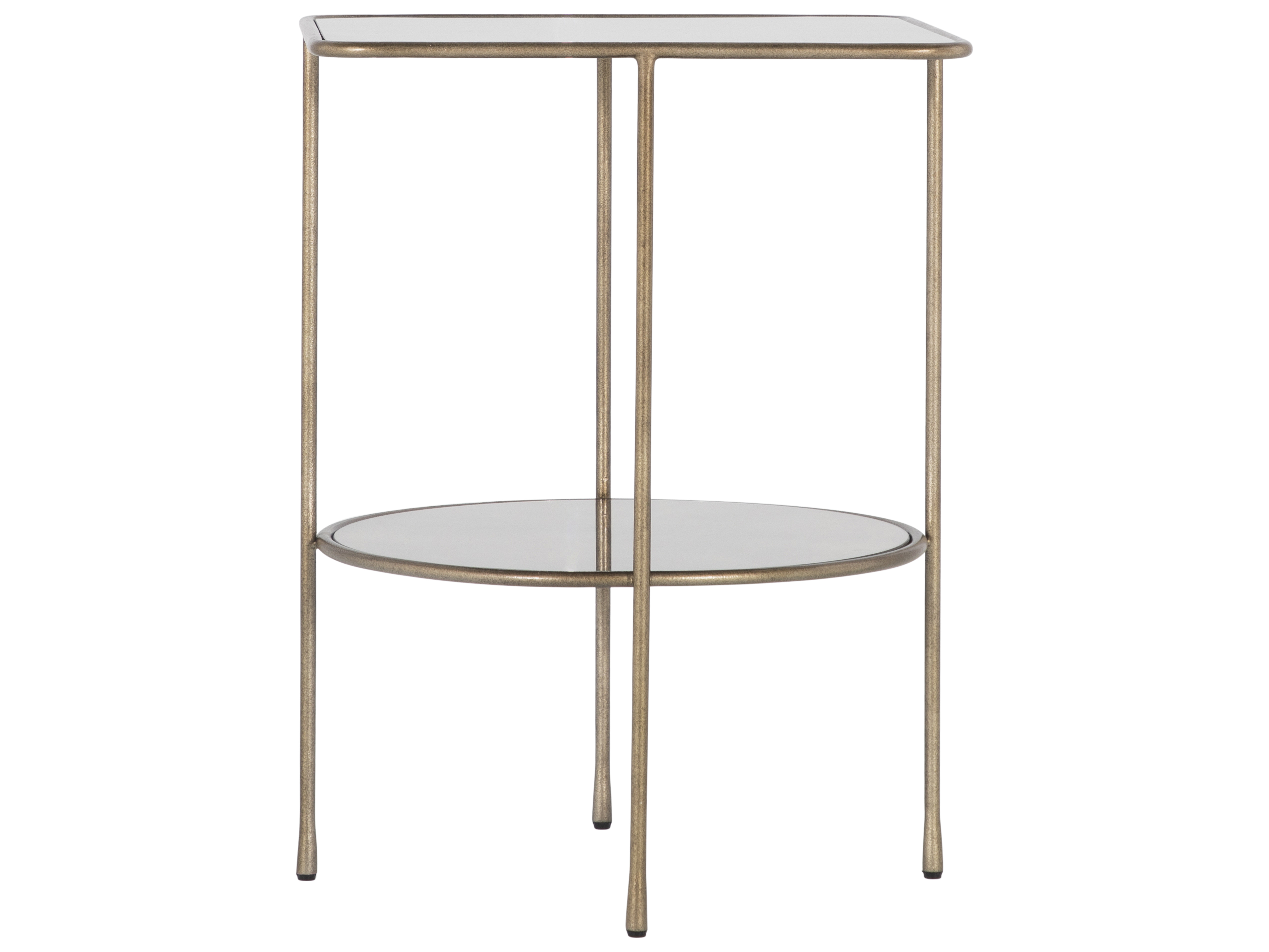 Gabby Ernest Round Glass Yellow End Table | GASCH175646