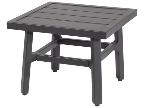 Mallin Trinidad 3000 Series Aluminum 22'' Wide Square Slatted Top End ...