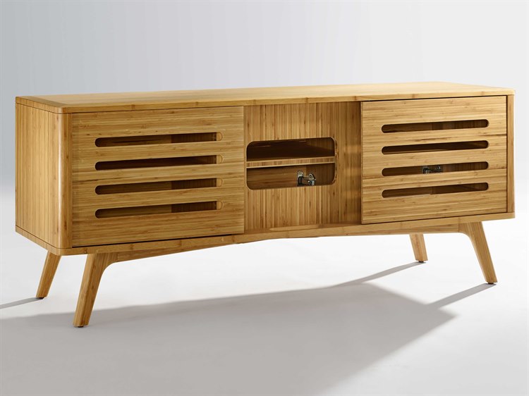 Greenington Azara 57" Bamboo Wood Caramelized Media Console | GTGA0012CA