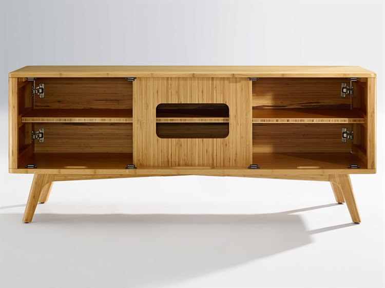 Greenington Azara 57" Bamboo Wood Caramelized Media Console | GTGA0012CA