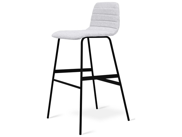 Gus* Modern Lecture Upholstered Pixel Shale Bar Stool | GUMECBSLECTPIXSHA