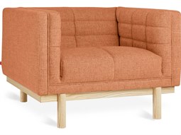 Gus Modern Mulholland Brown Fabric Tufted Accent Chair