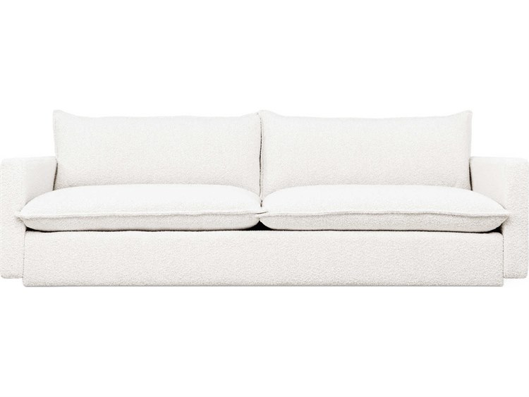 Gus* Modern Sola Node Alabaster White Upholstered Sofa | GUMECSFSOLANODALA