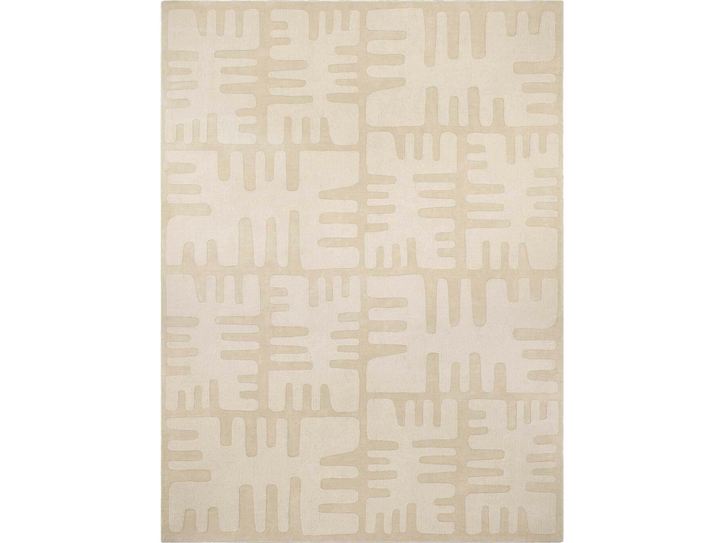 Global Views Duafe Sand Abstract Area Rug | GVCA990016