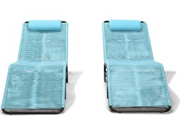 Woodard Reed Steel Outdoor Patio Chaise Lounge | WR5B0070