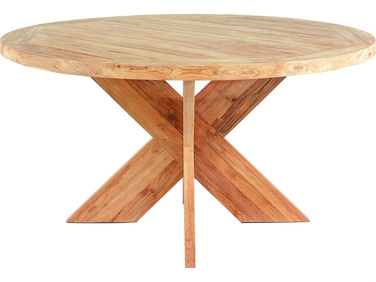 Harmonia Living Roost Reclaimed Teak 59'' Round Dining Table | RST-TK-59RDT