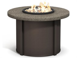 Homecrest Stonegate Aluminum Round Patio Fire Pit Table | HC42RSGFPTT89RNC