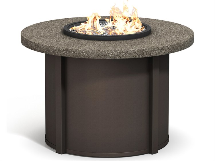 Homecrest Aluminum Round Dining Fire Pit Table Base | HC89RDC