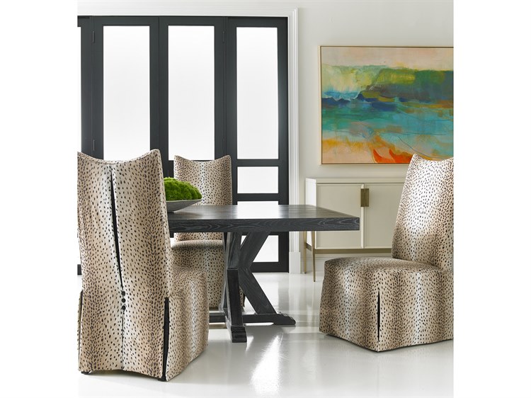 Hickory White Urban Loft Rectangular Wood Washed Canvas Dining Table ...