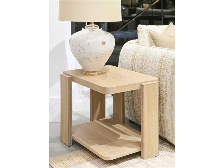 Hickory White Revival Rectangular Wood Light Oak End Table | HIW60324LMC