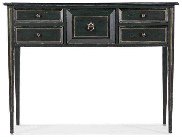 Luxecor Heritage Rectangular Wood Green Console Table | LXCHRT32743