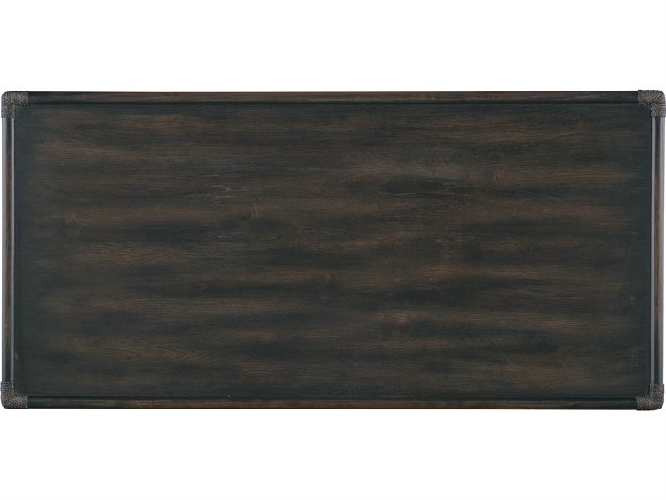 Hooker Furniture Retreat Pole Rattan Rectangular Wood Black Sand ...