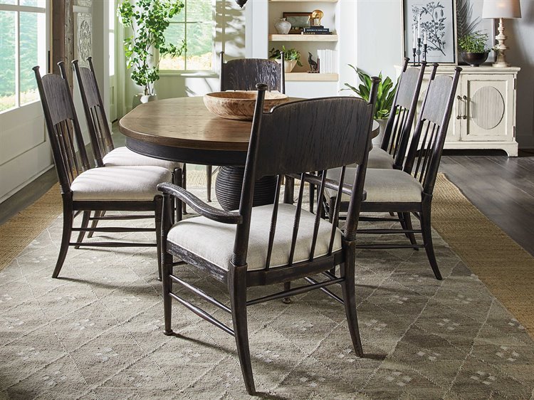 Hooker Furniture Americana Round Black Wood Dining Table | HOO70507520389
