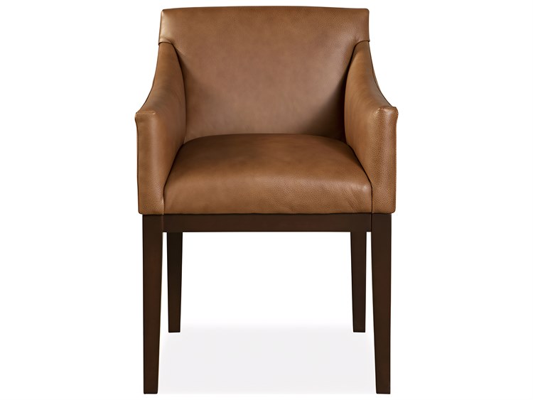 Huntington House 2431 Mira Solid Wood Brown Upholstered Arm Dining ...