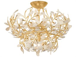 Hudson Valley Maybrook 1-Light Vintage Gold Leaf Wall Sconce | HV4451VGL