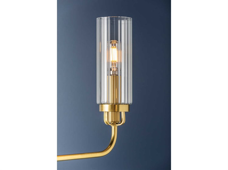 Hudson Valley Halifax 6-Light Aged Brass Cylinder Chandelier | HV9306AGB
