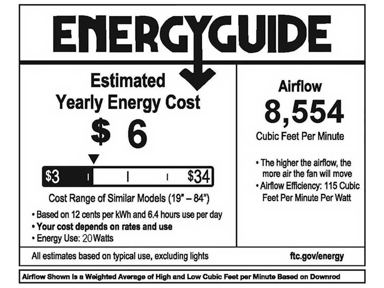 Hinkley Swell 80" Ceiling Fan | HY903880FMBNDD