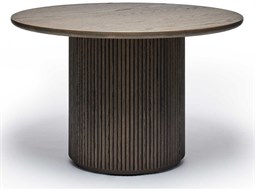 Interlude Home Laurel Round Wood Saddle Dining Table | IL125951