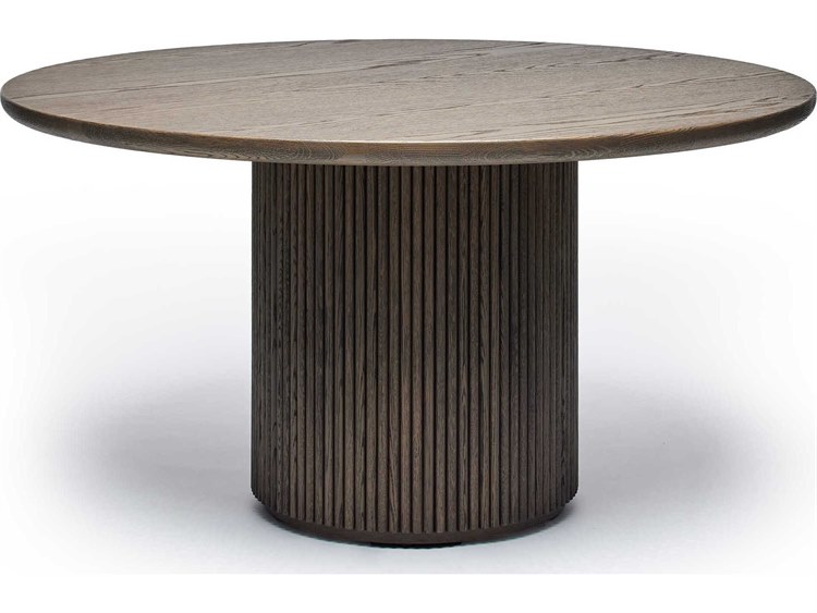 Interlude Home Laurel Round Wood Mocha Dining Table | IL125957