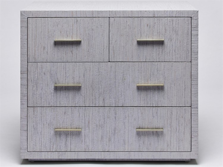 Interlude Home Livia 4-Drawers Mist Champagne Silver Gray Accent Chest ...