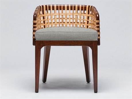 Interlude Home Cheshire Leather Arm Dining Chair | IL149996