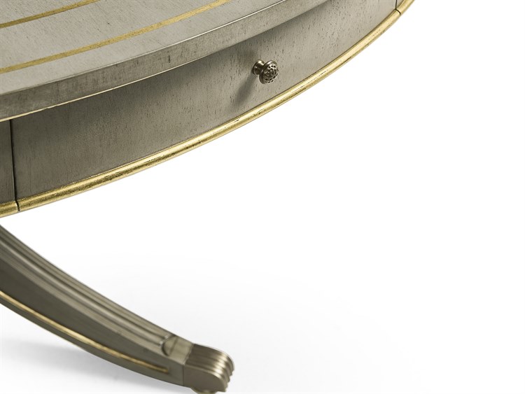 Jonathan Charles Buckingham Round Wood Grey Dining Table | JC0032D00PBG