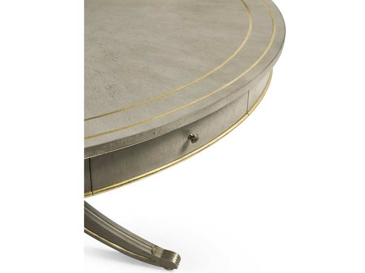 Jonathan Charles Buckingham Round Wood Grey Dining Table | JC0032D00PBG